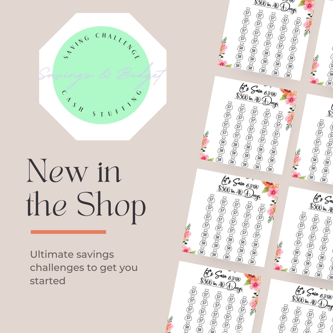 Mini Saving Challenge Printable Savings Challenge Trackers - Etsy