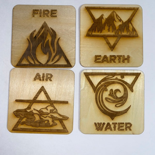 Wood Avatar Coasters - Etsy