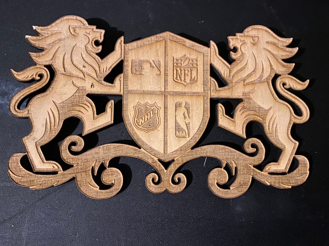 Personalized Teams Lion Crest - Etsy