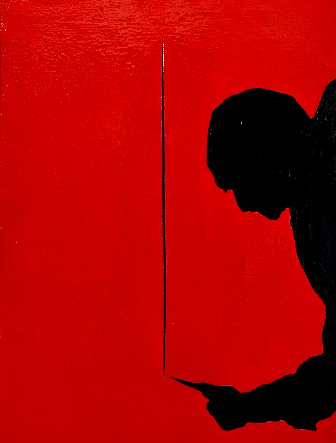 Homage to Lucio Fontana. Modern Hand-painted Painting. - Etsy