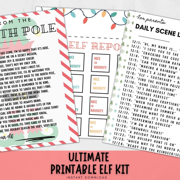 Elf Printable - Etsy