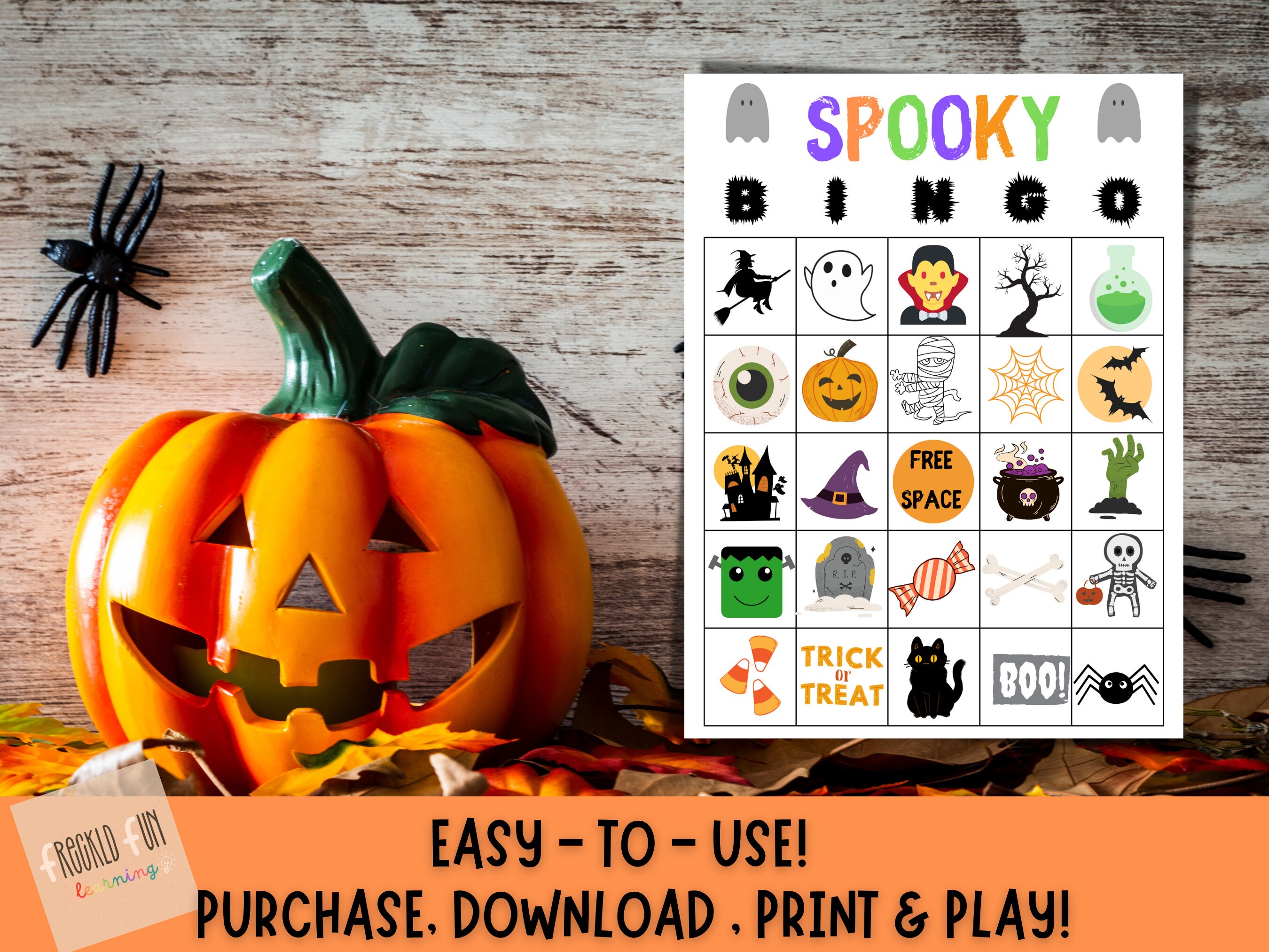Halloween Bingo Halloween Bingo for Kids Halloween Bingo Cards ...
