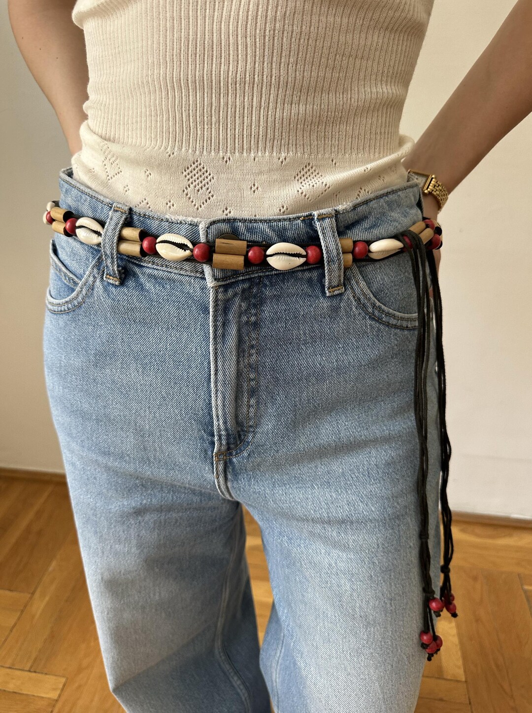 Vintage Cowrie Shell Belt - Etsy