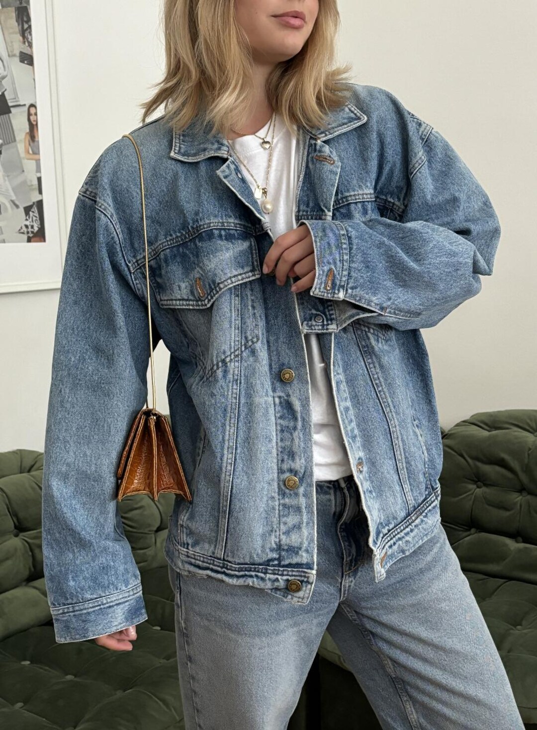 Cool Italian Vintage 80s 90s Denim Jacket / Made in Italy / Unisex - Etsy