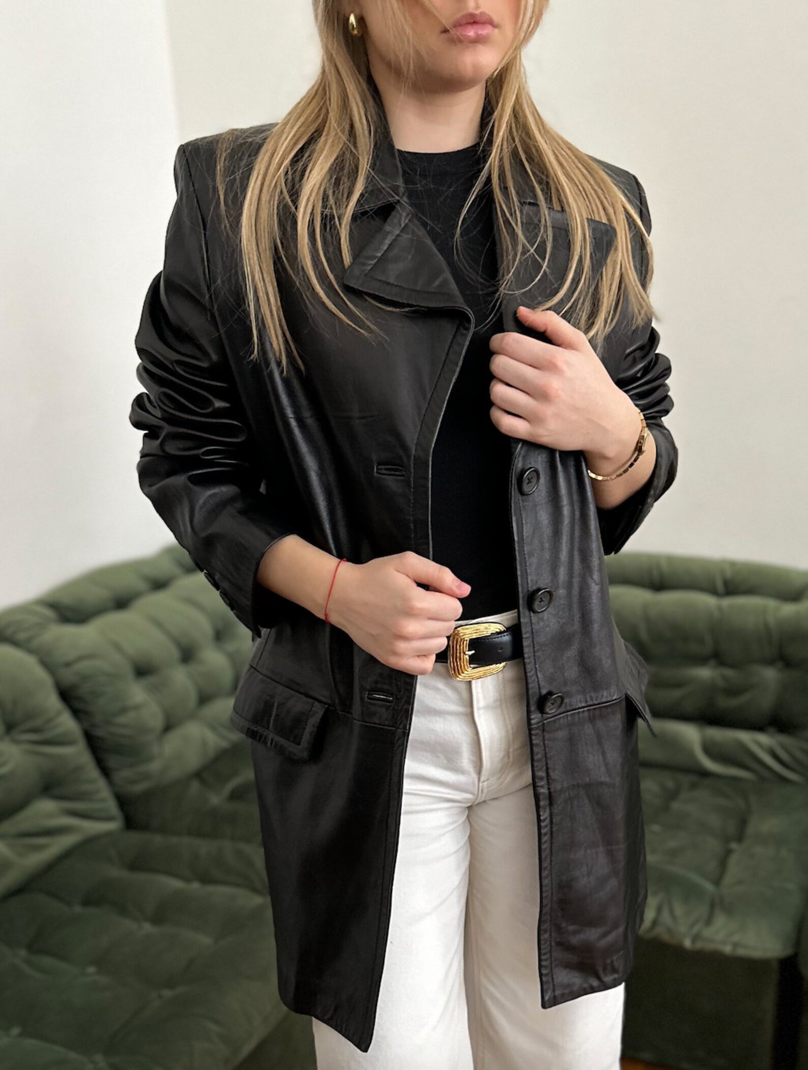 Banana Republic Y2K Vintage Soft Black Lather Coat / Leather Jacket - Etsy