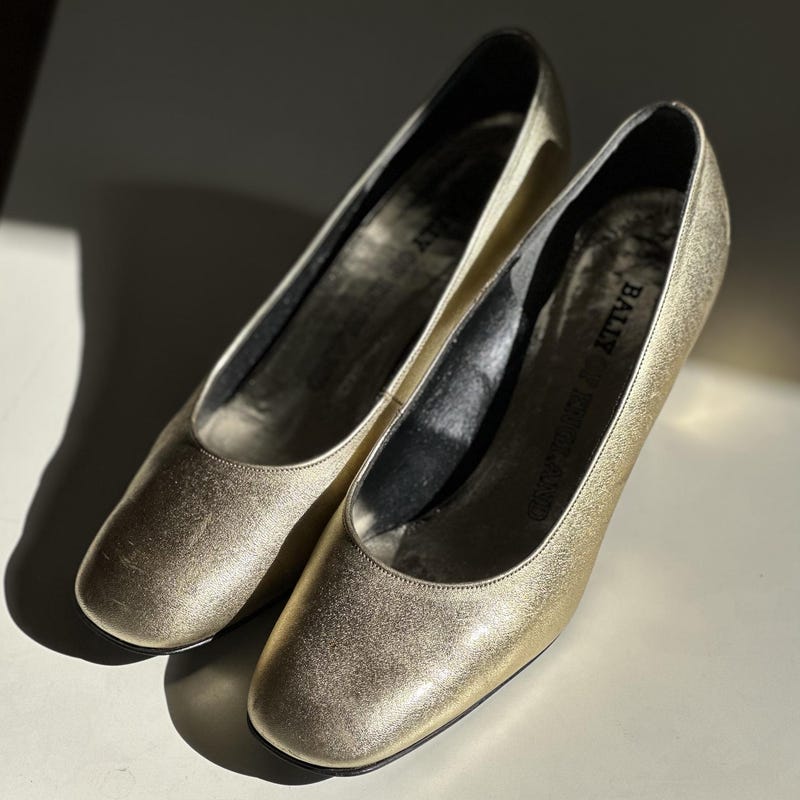 Gold Shoes - Etsy