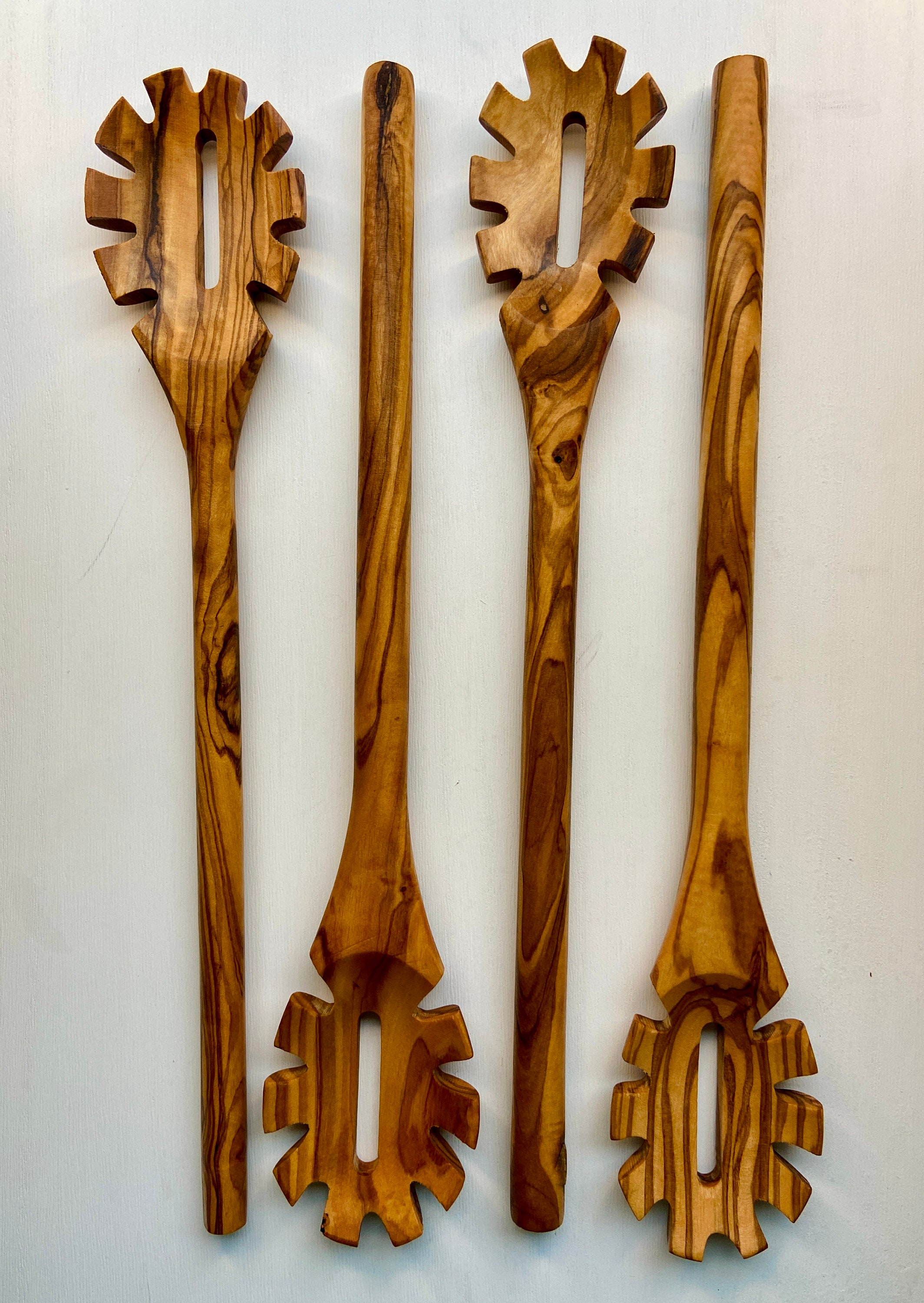 Olive Wood Pasta Spoon, Noodle Spoon, Spaghetti Spoon - Etsy