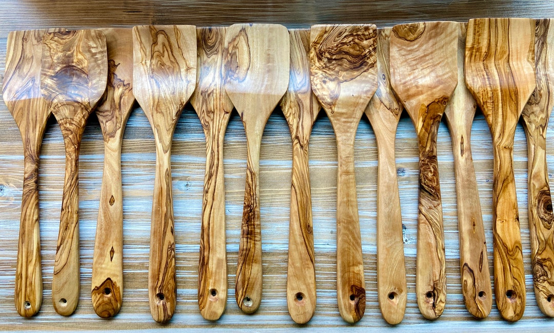 Olive Wood Turner, Flipper, Straight Edge - Etsy