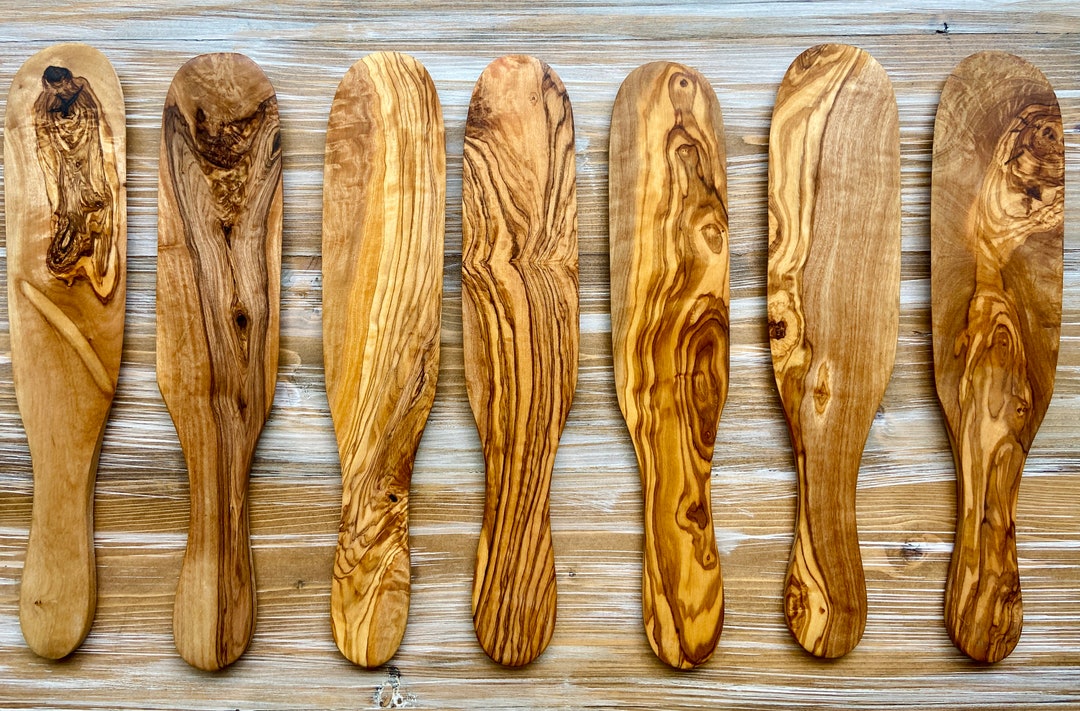 Olive Wood Spurtle, Multi-purpose Cooking Paddle - Etsy