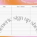 Generic Sign-up Sign-in Sheet: Name, Email, Phone Number (ample Writing ...