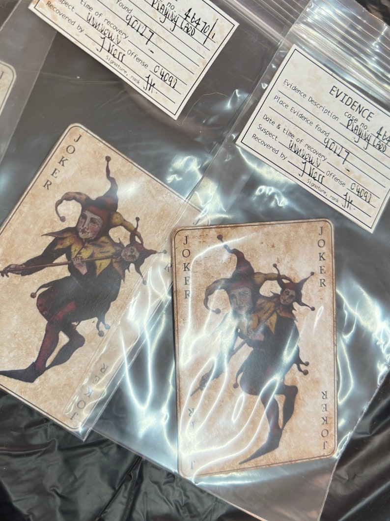 Joker's Calling Card Batman Begins (2005) - Etsy