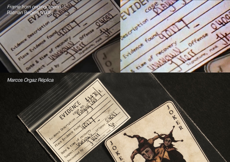 Joker's Calling Card Batman Begins (2005) - Etsy