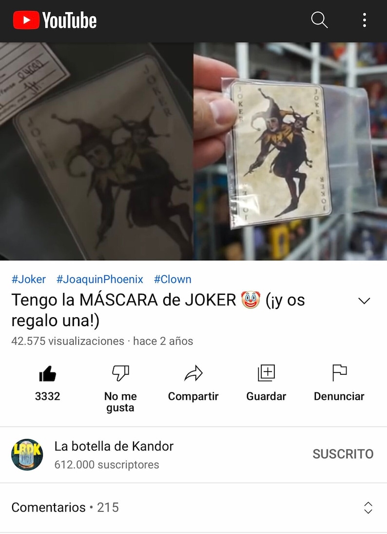 Joker's Calling Card Batman Begins (2005) - Etsy