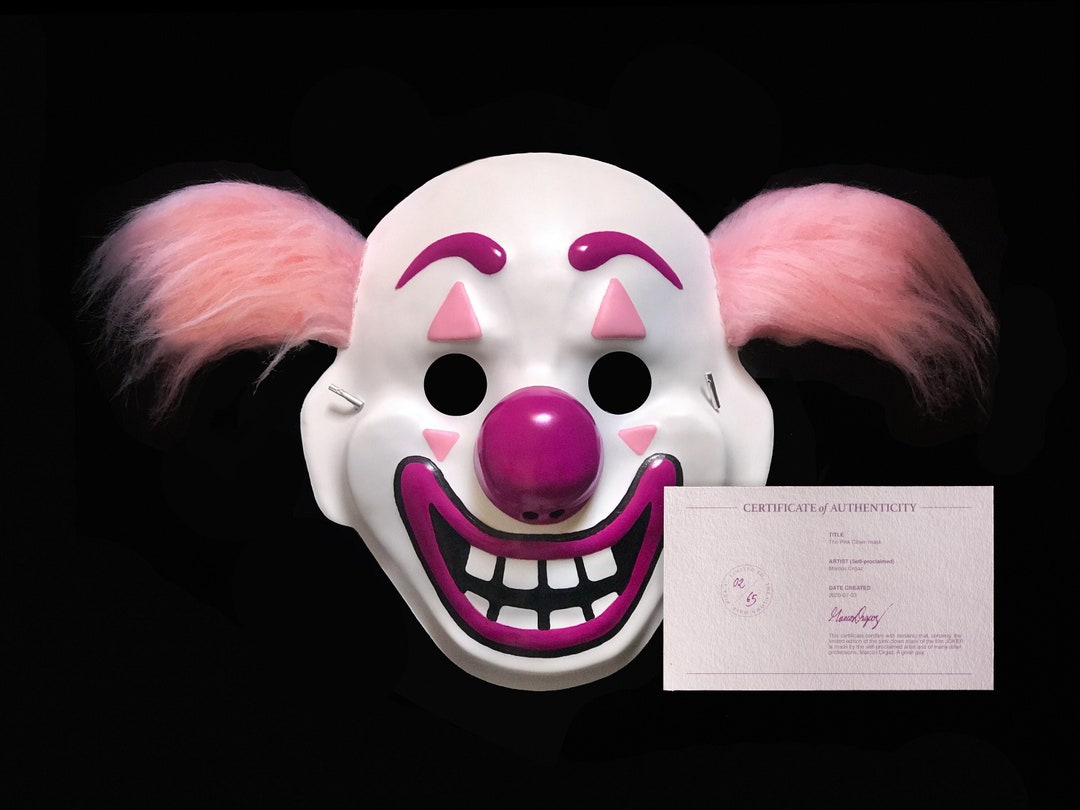 JOKER 2019 the Pink Clown Mask Replica, LIMITED EDITION - Etsy