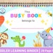 Busy Book for Toddler, Learning Binder Toddler, Quiet Activity Book for ...
