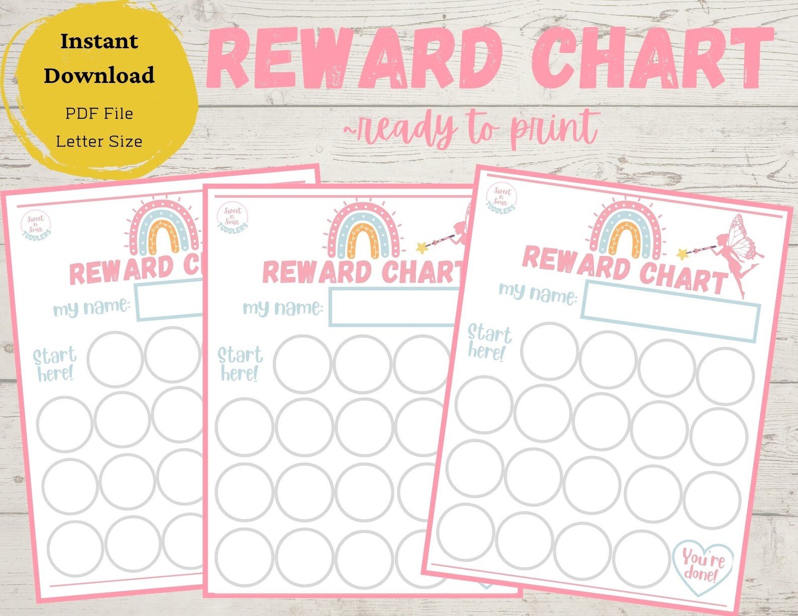 Reward Chart for Kids, Reward Chart Printable, Behavior Chart, Reward ...