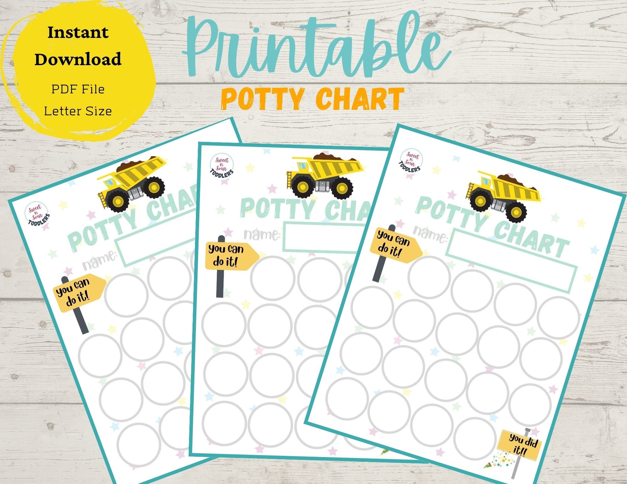 Potty Training Chart for Boys, Potty Chart Printable, Potty Reward ...