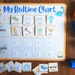 Bedtime Routine Chart, Bedtime Chart for Toddlers, Chore Chart for Kids ...