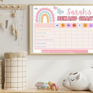 Reward Chart Kids, Toddler Reward Chart, Reward Chart Printable, Chore ...