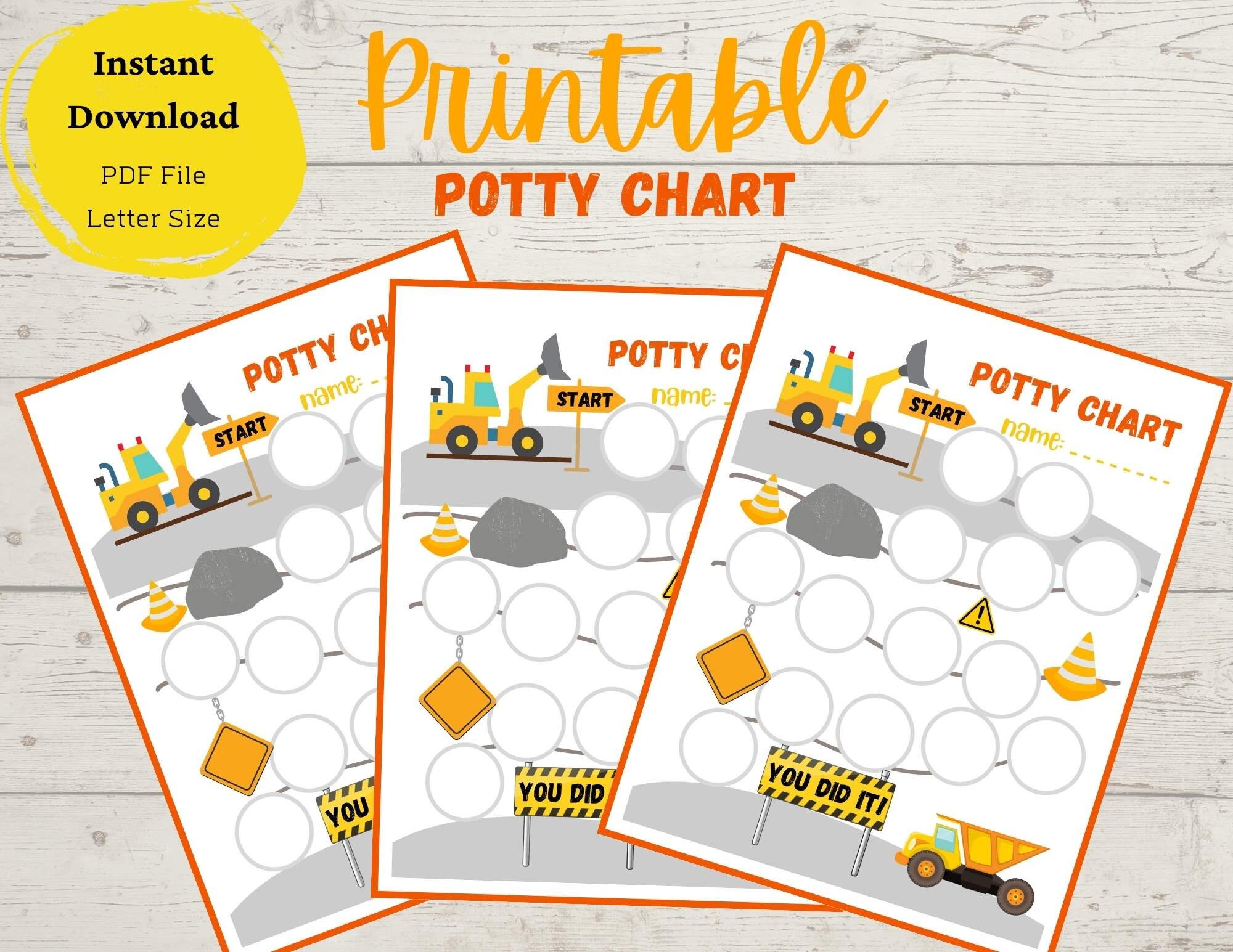 Potty Training Chart for Boys, Potty Chart Printable, Potty Reward ...