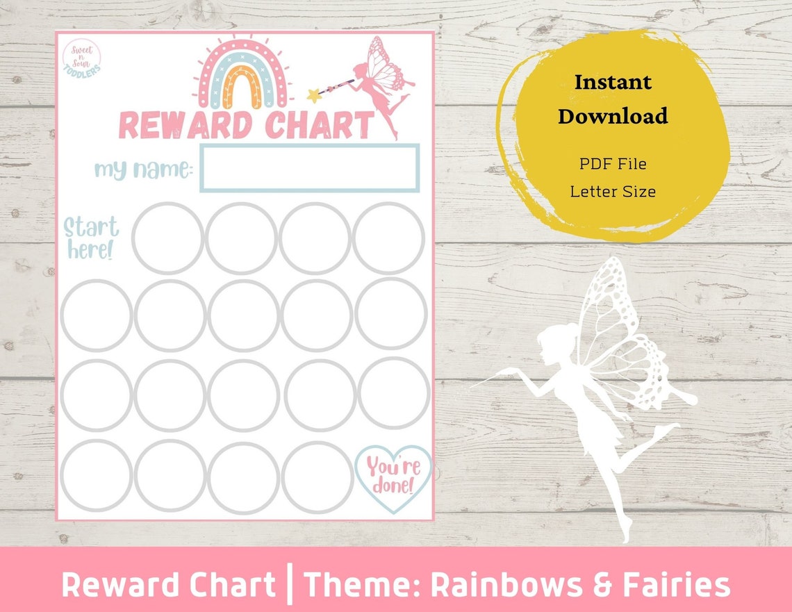 Reward Chart for Kids, Reward Chart Printable, Behavior Chart, Reward ...