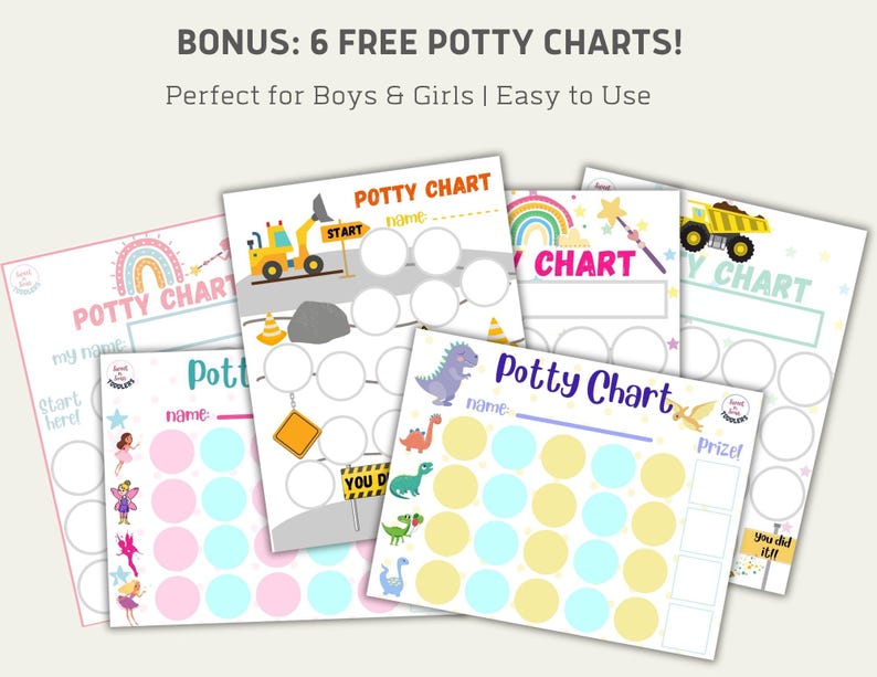 Potty Training Book, Potty Training Reward, Potty Training Poster ...