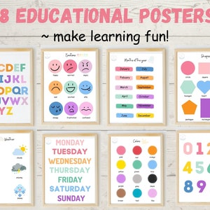 Emotions Poster, Weather Poster, Colors Poster, Educational Posters ...