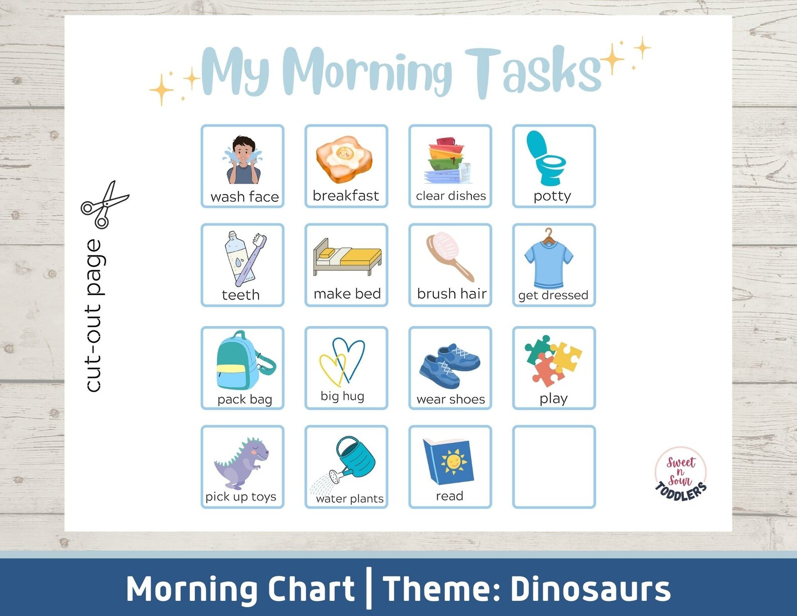 Daily Routine Chart for Kids, Printable Chore Chart, Kids to Do List ...