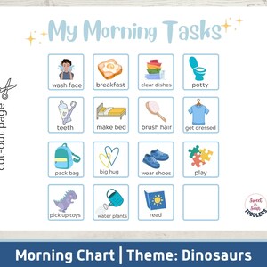 Daily Routine Chart for Kids, Printable Chore Chart, Kids to Do List ...
