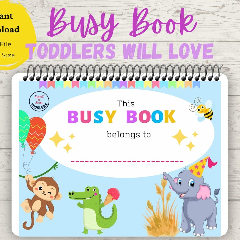 Toddler Busy Book - Etsy