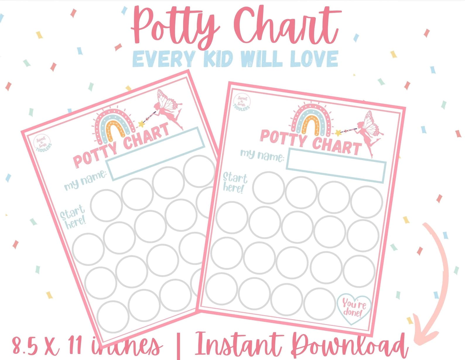 Potty Chart Girl, Potty Training Chart, Potty Chart Printable, Potty ...