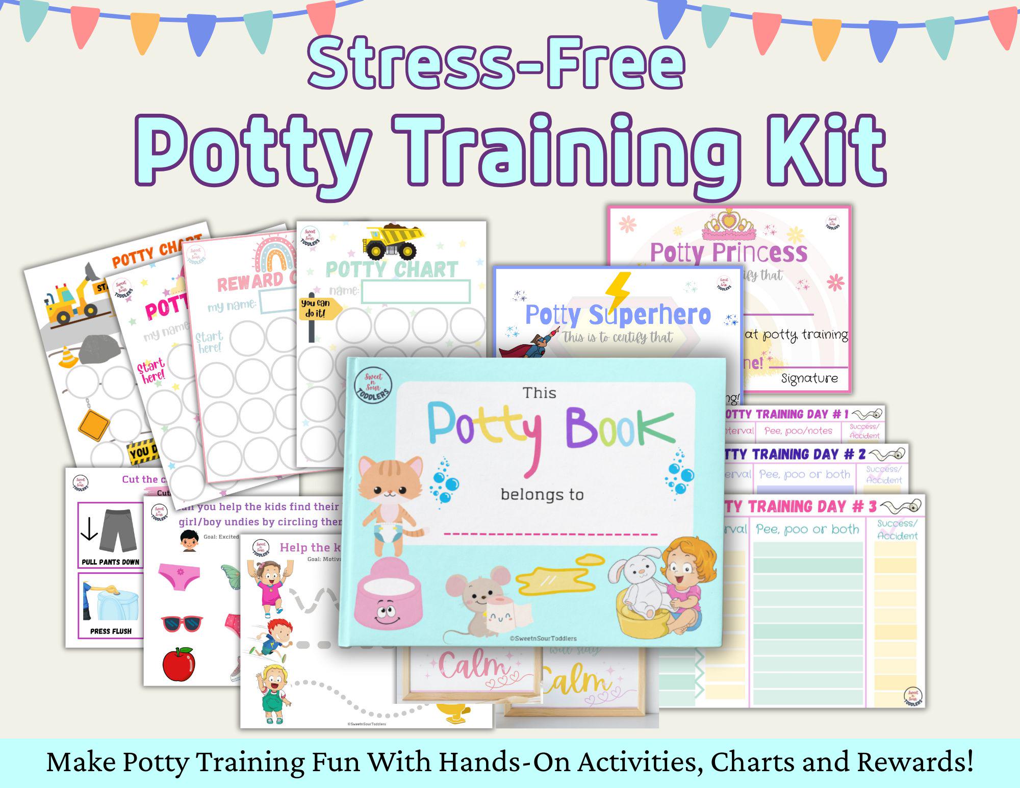 Potty Training Charts, Potty Training Tracker, Potty Training Book ...