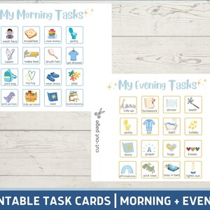 Chore Chart for Kids, Printable Chore Chart, Daily Routine Chart Kids ...