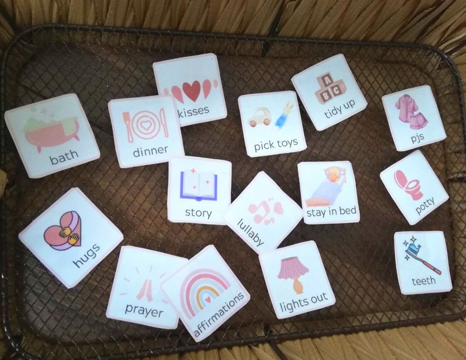 Bedtime Routine Chart, Bedtime Chart for Toddlers, Chore Chart for Kids ...