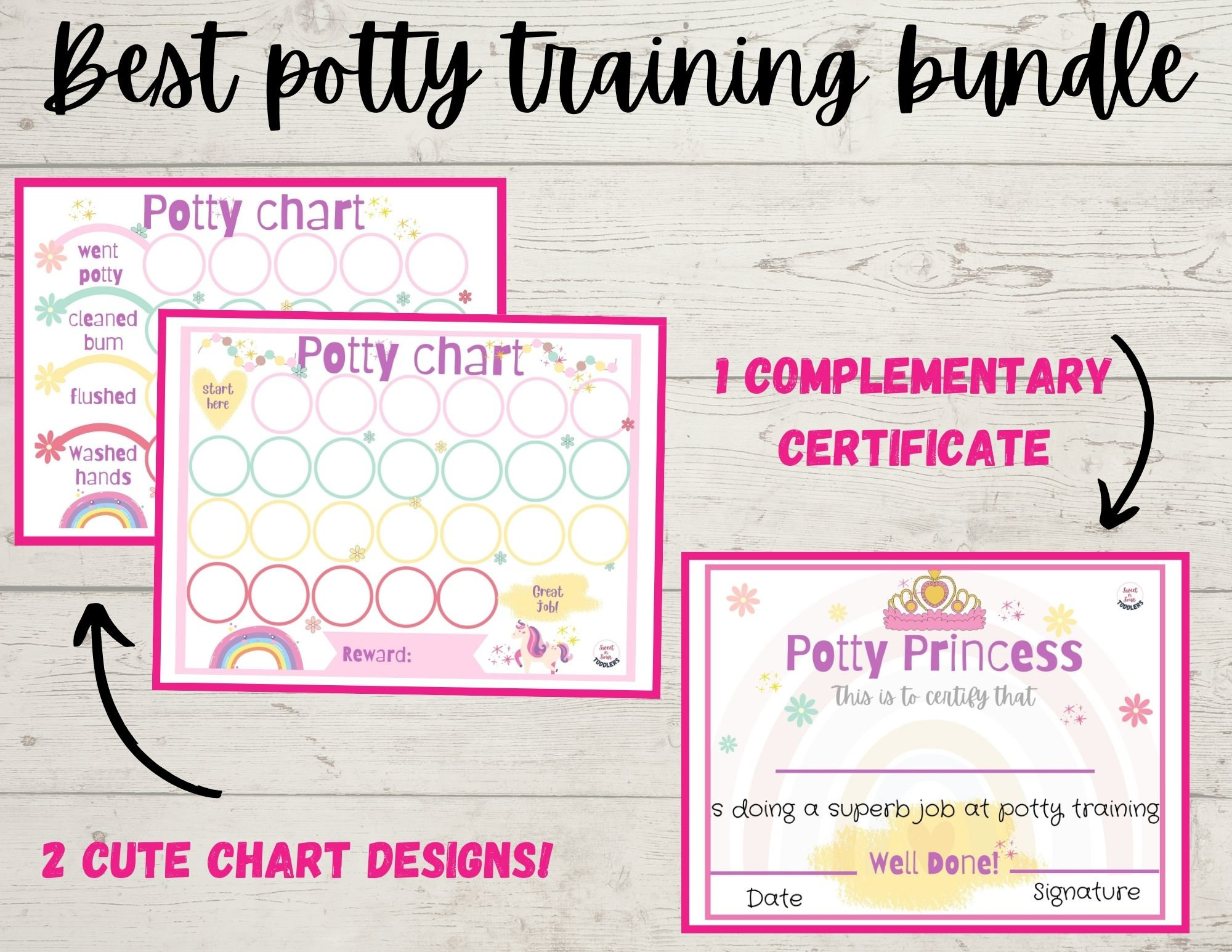 Potty Training Chart, Potty Chart Girl, Potty Reward Chart, Potty Chart ...