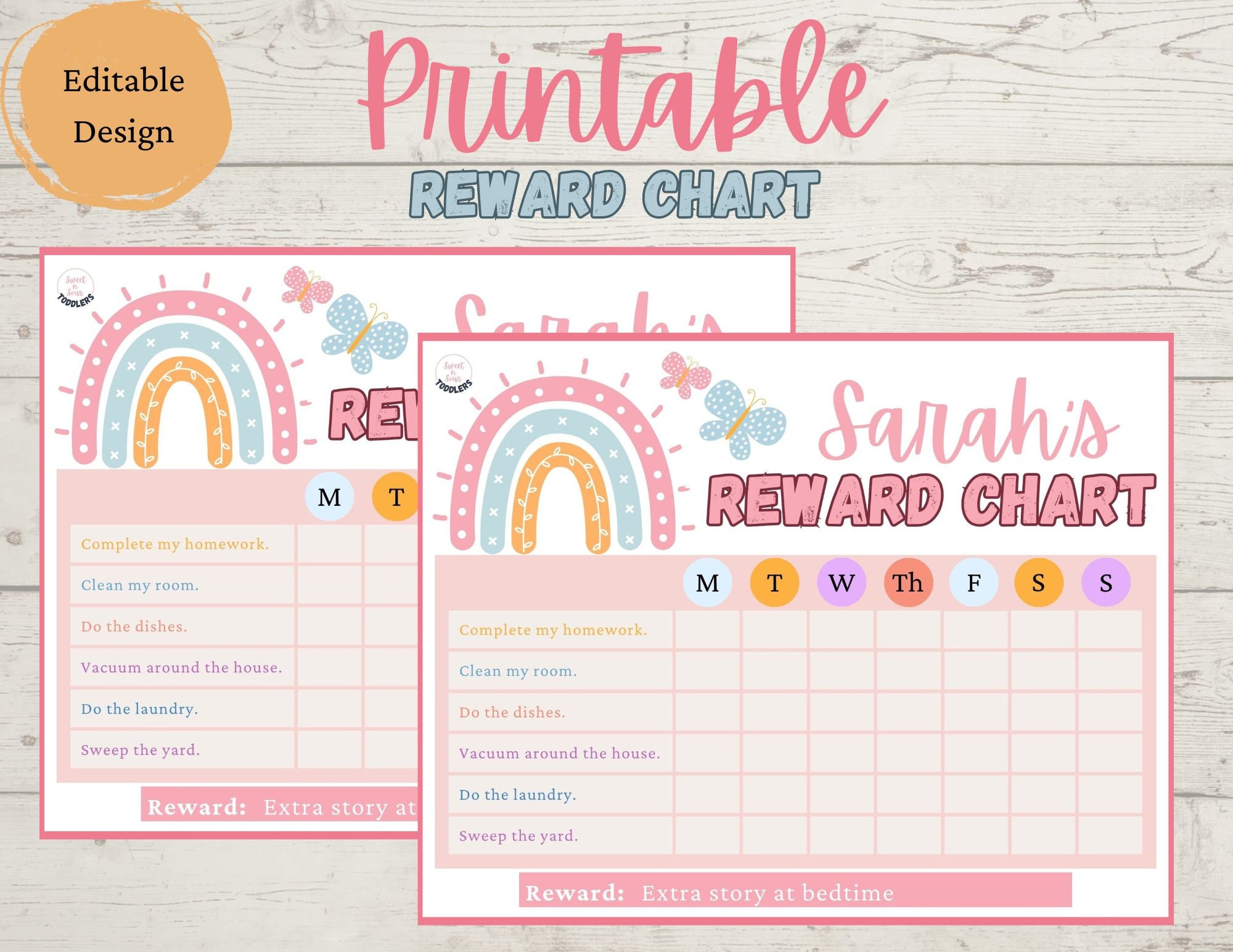 Reward Chart Kids, Toddler Reward Chart, Reward Chart Printable, Chore ...