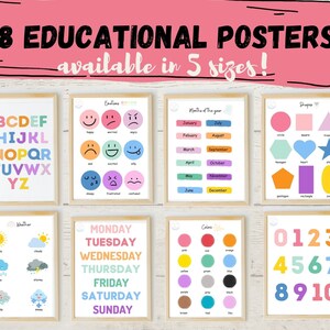 Emotions Poster, Weather Poster, Colors Poster, Educational Posters ...