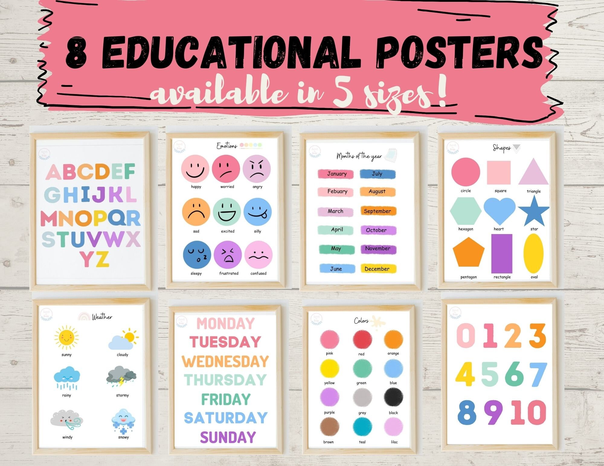 Emotions Poster, Weather Poster, Colors Poster, Educational Posters ...