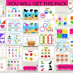 Busy Book for Toddler, Learning Binder Toddler, Quiet Activity Book for ...