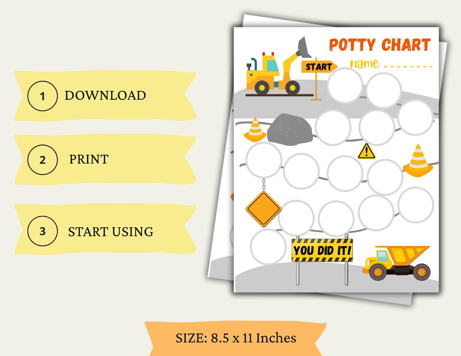 Potty Training Chart for Boys, Potty Chart Printable, Potty Reward ...