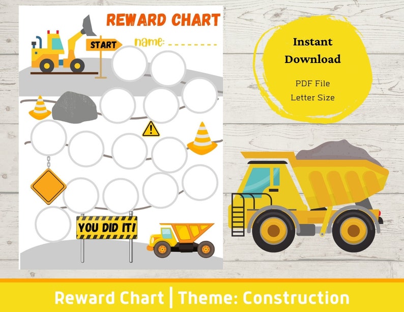 Reward Chart for Kids, Reward Chart Printable, Behavior Chart ...