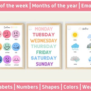 Emotions Poster, Weather Poster, Colors Poster, Educational Posters ...