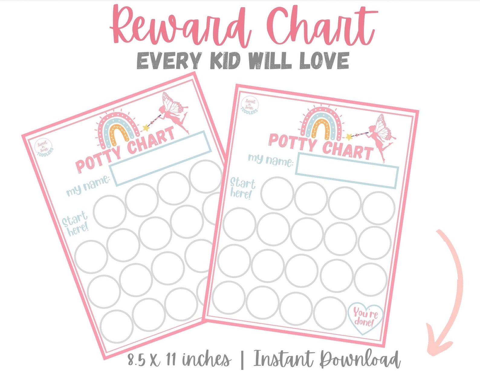 Reward Chart for Kids, Reward Chart Printable, Behavior Chart, Reward ...