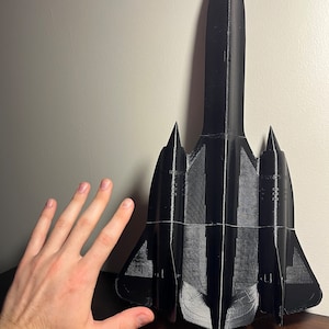 3D Printed SR-71 Blackbird, SR-71 Blackbird, Scale Model, Aircraft ...