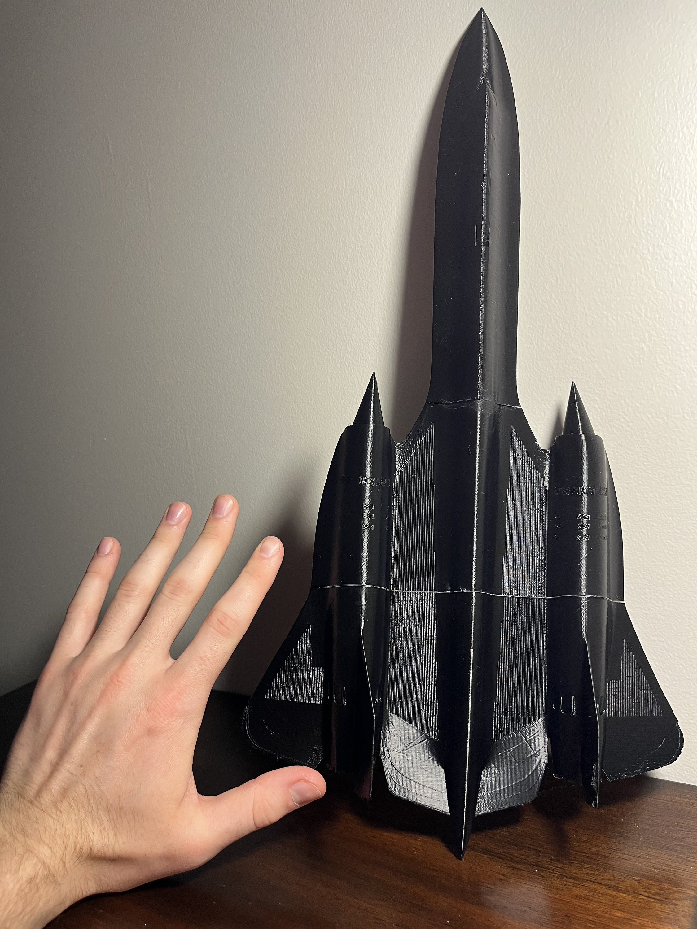 3D Printed SR-71 Blackbird, SR-71 Blackbird, Scale Model, Aircraft ...