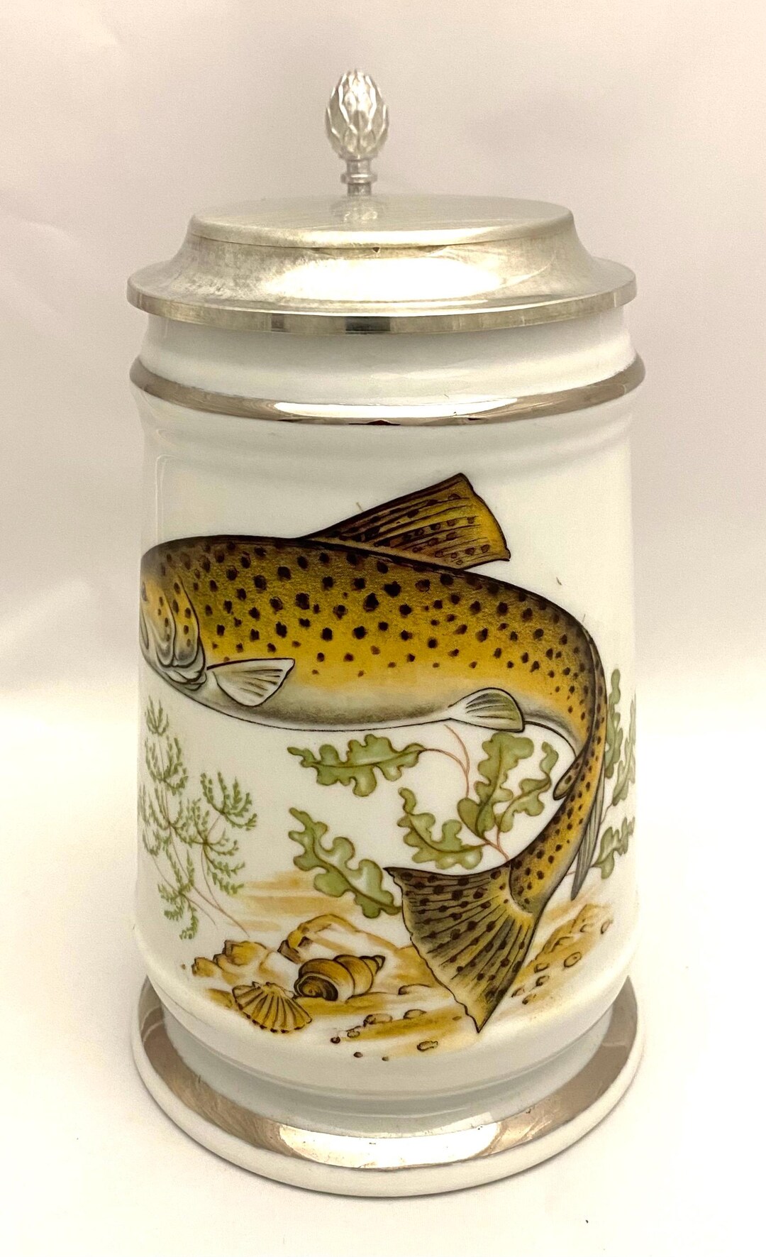 Beer Mug 0.5L With Trout Motif - Gift for Anglers - Etsy