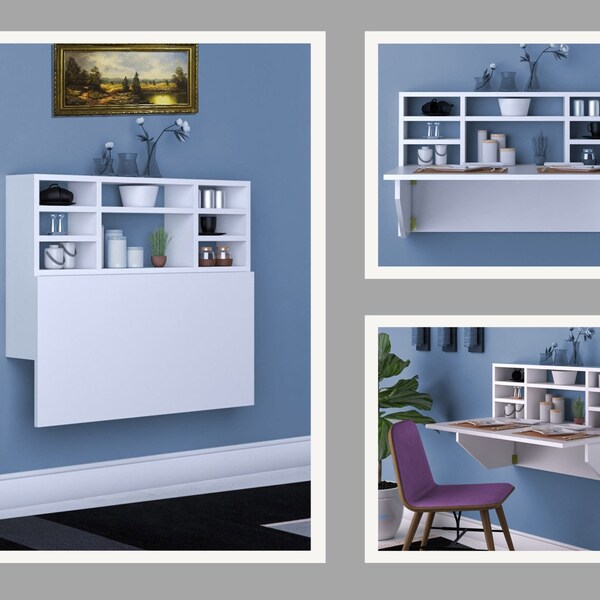 Folding Wall Desk - Etsy