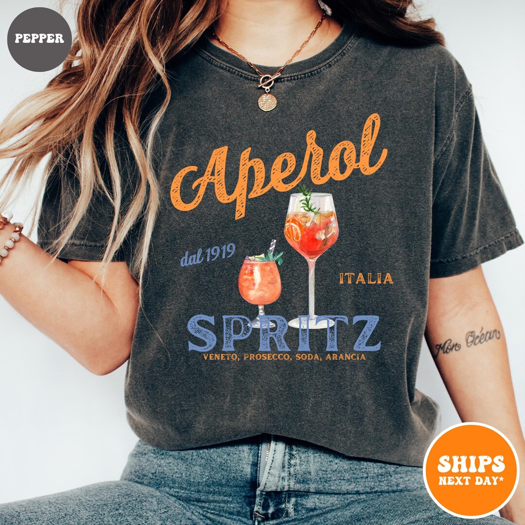 Aperol Spritz T-shirt | Aperol Graphic | Italian Cocktail | Aperitivo ...