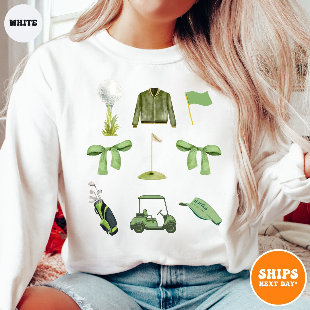 Masters Golf Tournament Graphic Crewneck Sweatshirt | Golfer Clothing ...