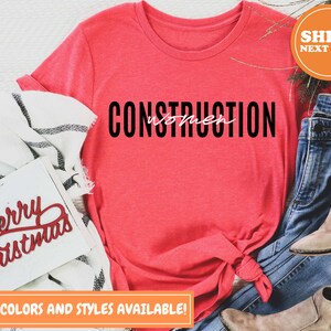 Women in Construction T-shirt | Women in Construction Long Sleeve Shirt ...
